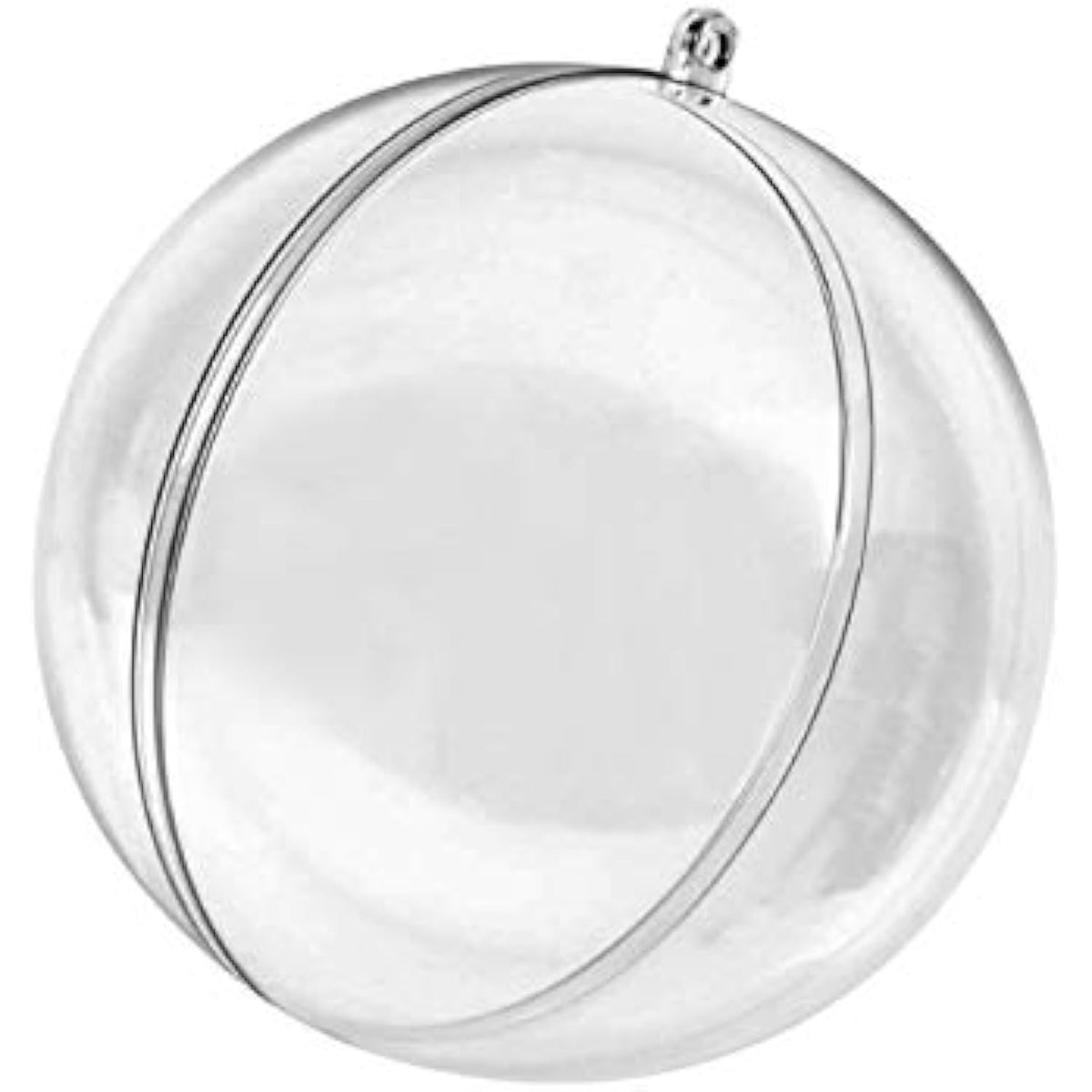 25 Bulk 3 DIY Clear Fillable Plastic Craft Ball Christmas Ornaments ...